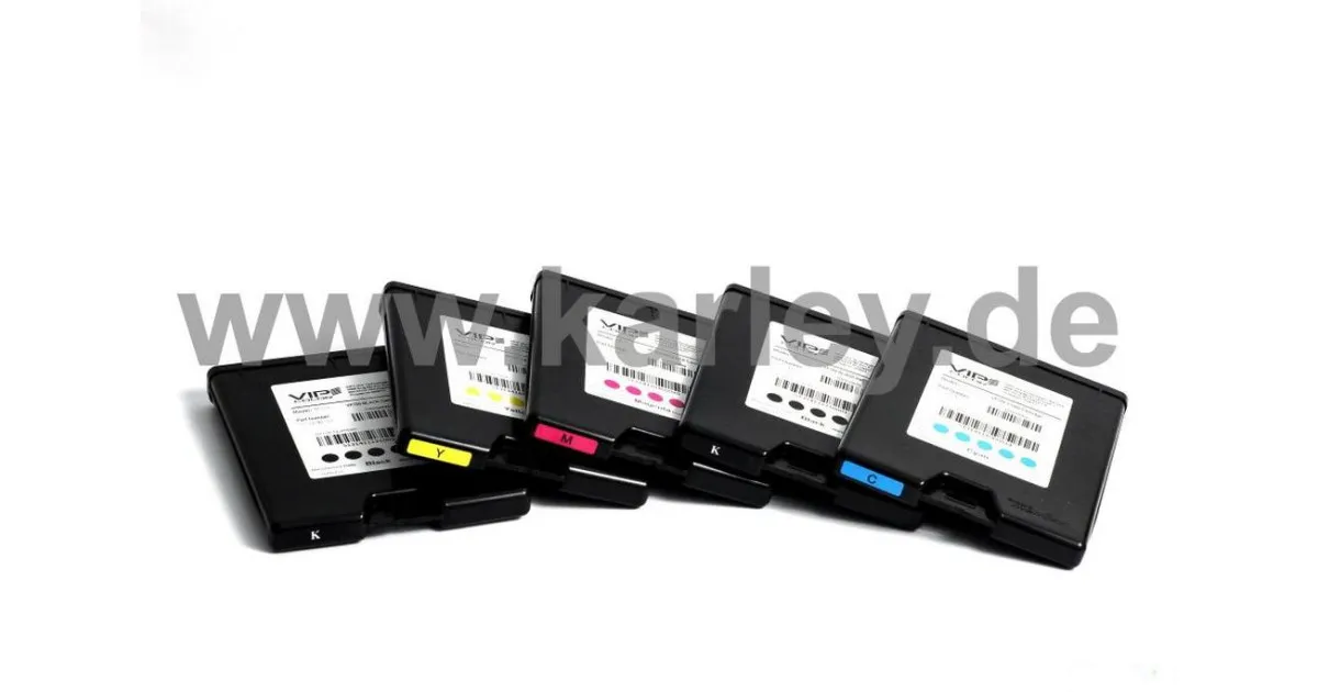 VIPColor VP610 / VP700 - Patronenset CMYKK (Cyan Magenta